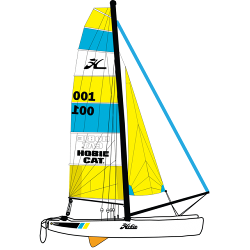 Hobie cat Pearl 18 sailing beach catamaran